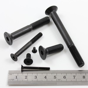 M5 STEEL 10.9 GRADE COUNTERSUNK MACHINE SCREWS BLACK CSK HEX SOCKET ...