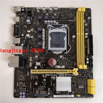 FOR ASUS H110-M/M32CD/DP_MB HDMI + VGA Motherboard Tested 100% ok 16G ...