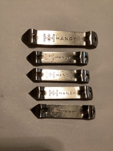 Vintage 1940s HANDY BUTTON NYC. Five (5) Advertising Bottle & Can ...