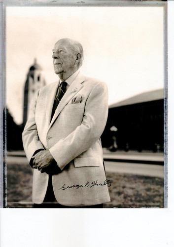 George P Shultz Signed 8x10 Autographed Photo Photograph Diplomat ...