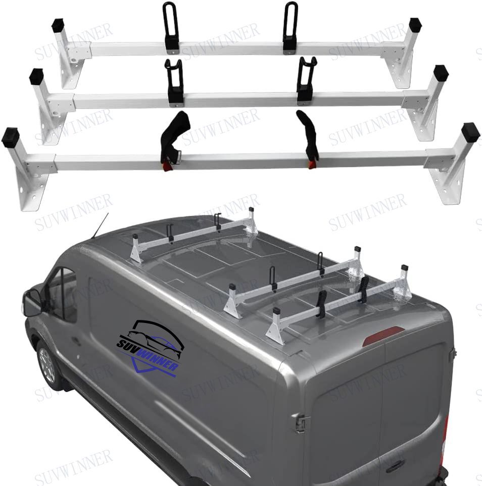 3 Bar Ladder Roof Racks For 2015-2023 Ford Transit 150 250 350 Cargo ...
