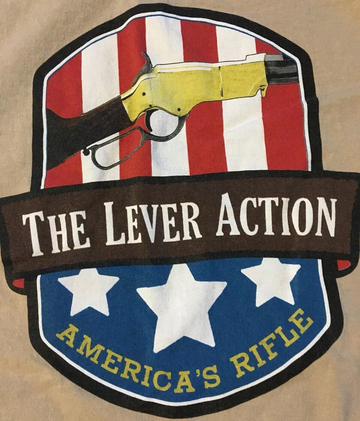 Vtg 90s Henry Lever Action Rifle American Flag Shirt … - Gem