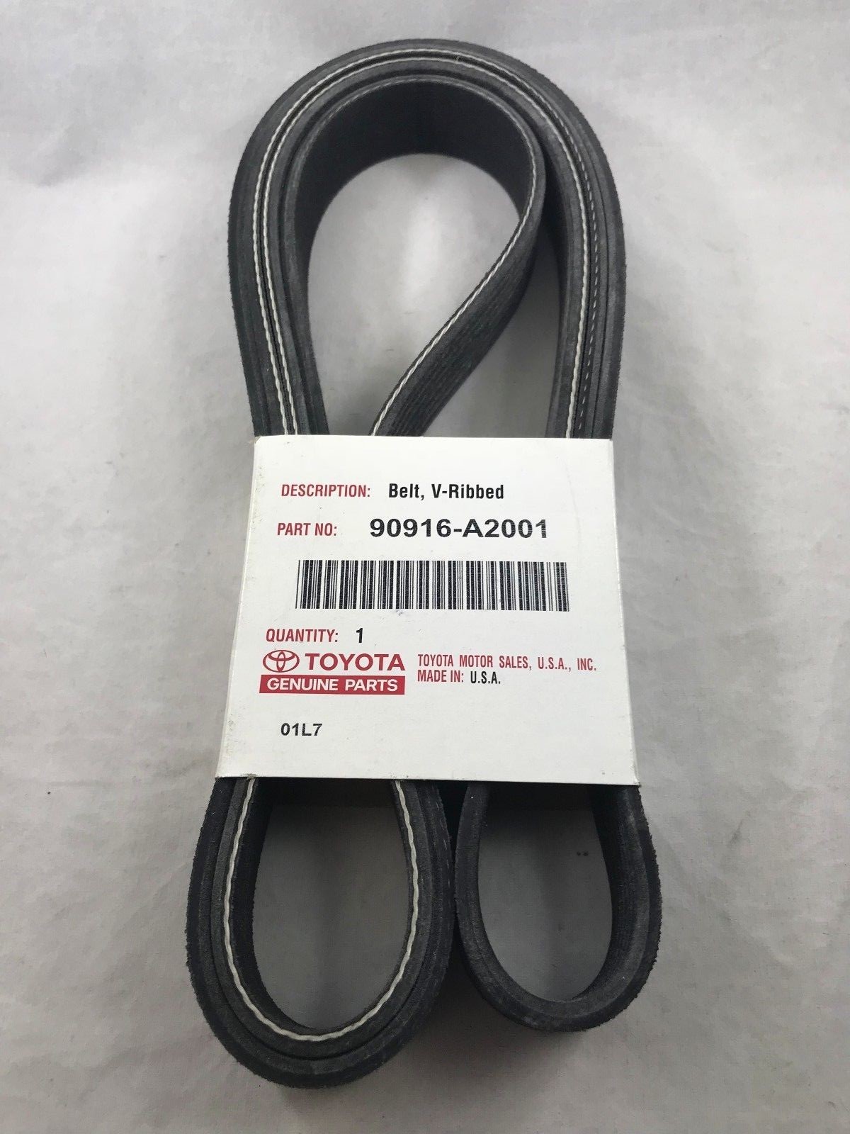 Toyota OEM Serpentine Belt 90916-A2001 4.0 Liter Tacoma Tundra 2005 ...