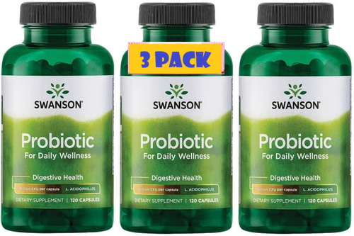 3 Pack Probiotic 1 Billion Cfu 360 Cap (3x120) Digestive Health Bowel ...