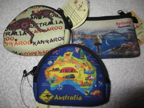 3 x Coin Purse with Zipper Souvenirs Australia | eBay Australia