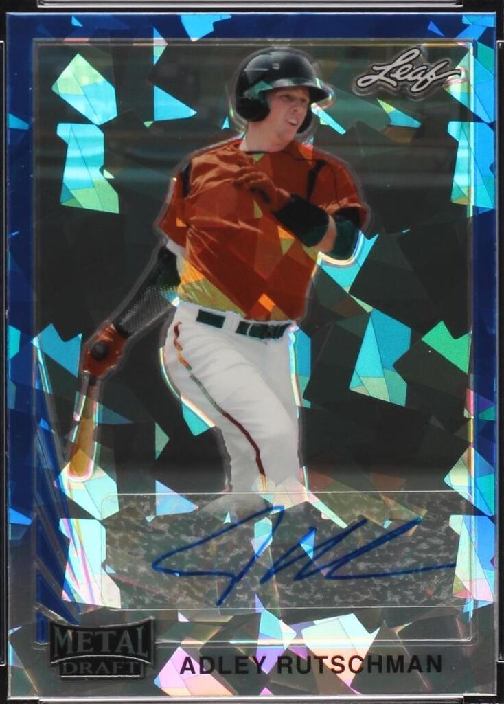 2021 Leaf Metal Draft - 1990 Leaf Autographs Adley Rutschman #LA-AR1 ...