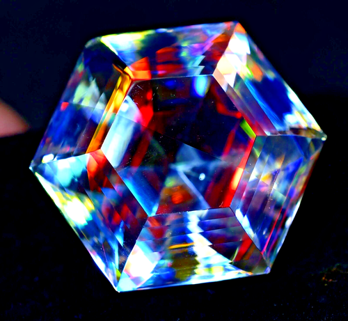 Natural Mystic Quartz 110.65Ct Rainbow Color Stunning Certified Octagon ...