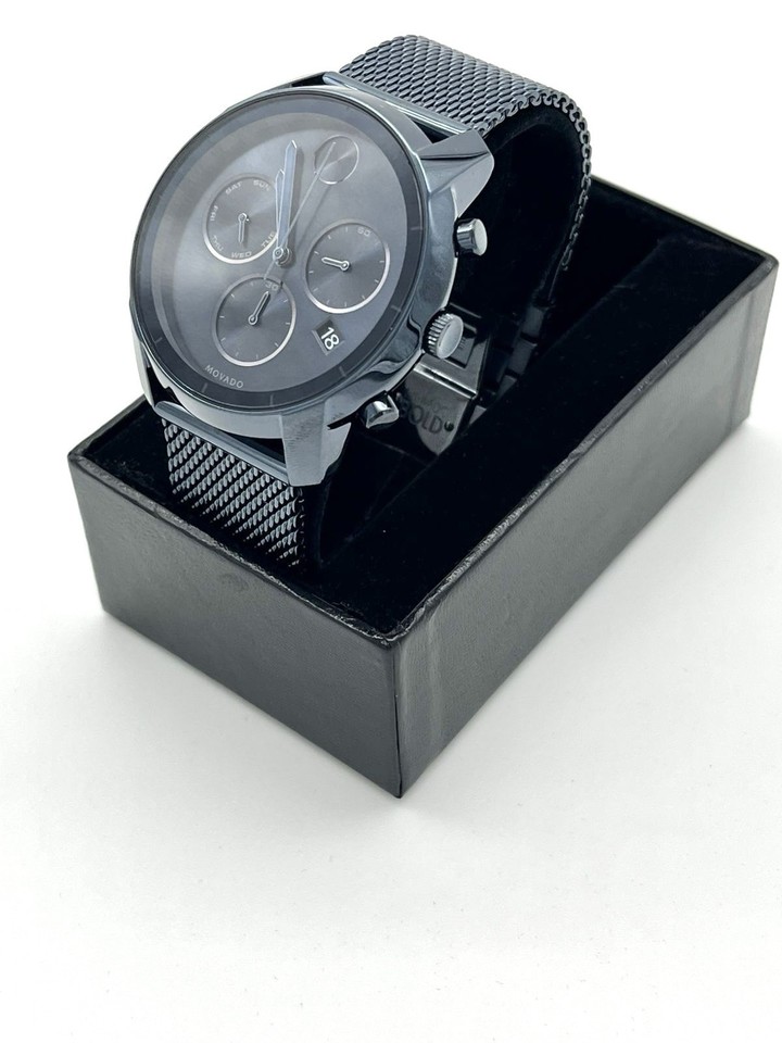 Movado Bold Chronograph Blue Dial Men's Watch 3600403 NEW WITH BOX ...