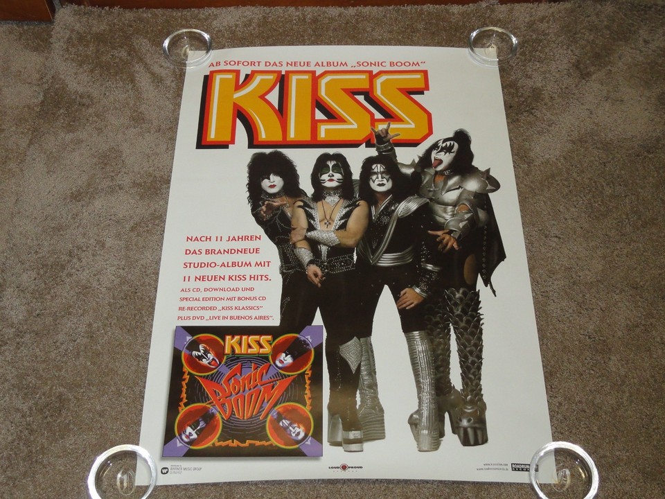 KISS Sonic Boom German Poster Rare NM Subway poster | eBay