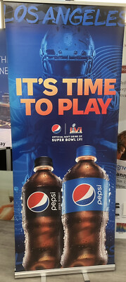 Pepsi NFL Super Bowl LVI ADVERTISING BANNER Game Day Display7ft ...