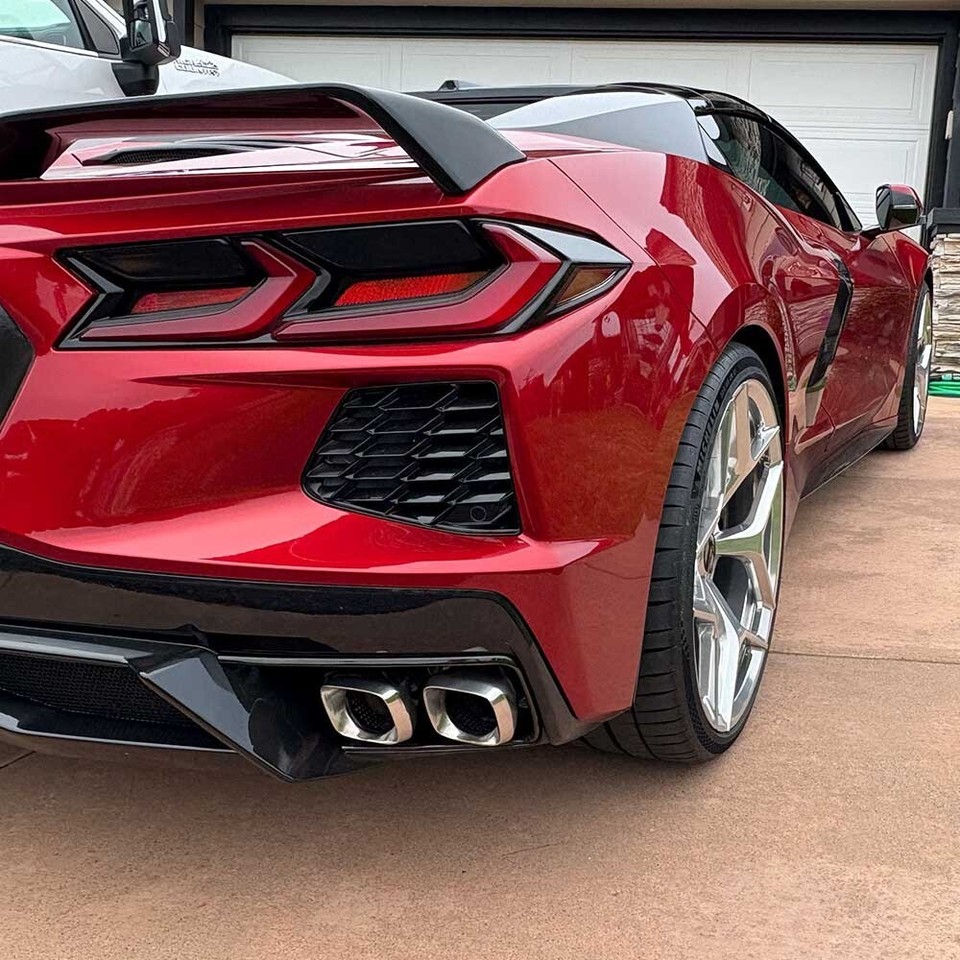 20" 21" GEM G28 Forged Polished wheels for C8 Corvette Stingray / E-ray ...