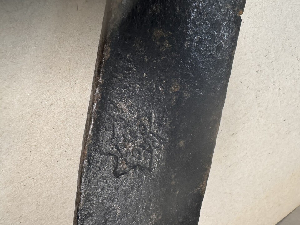 IRON CITY ANTIQUE FORGED FROE SHINGLE SPLITTER SHAKE AXE OLD TOOL ...