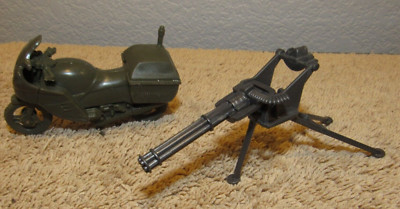 New-Ray Army Military Motorcycle & Mini Gun | eBay