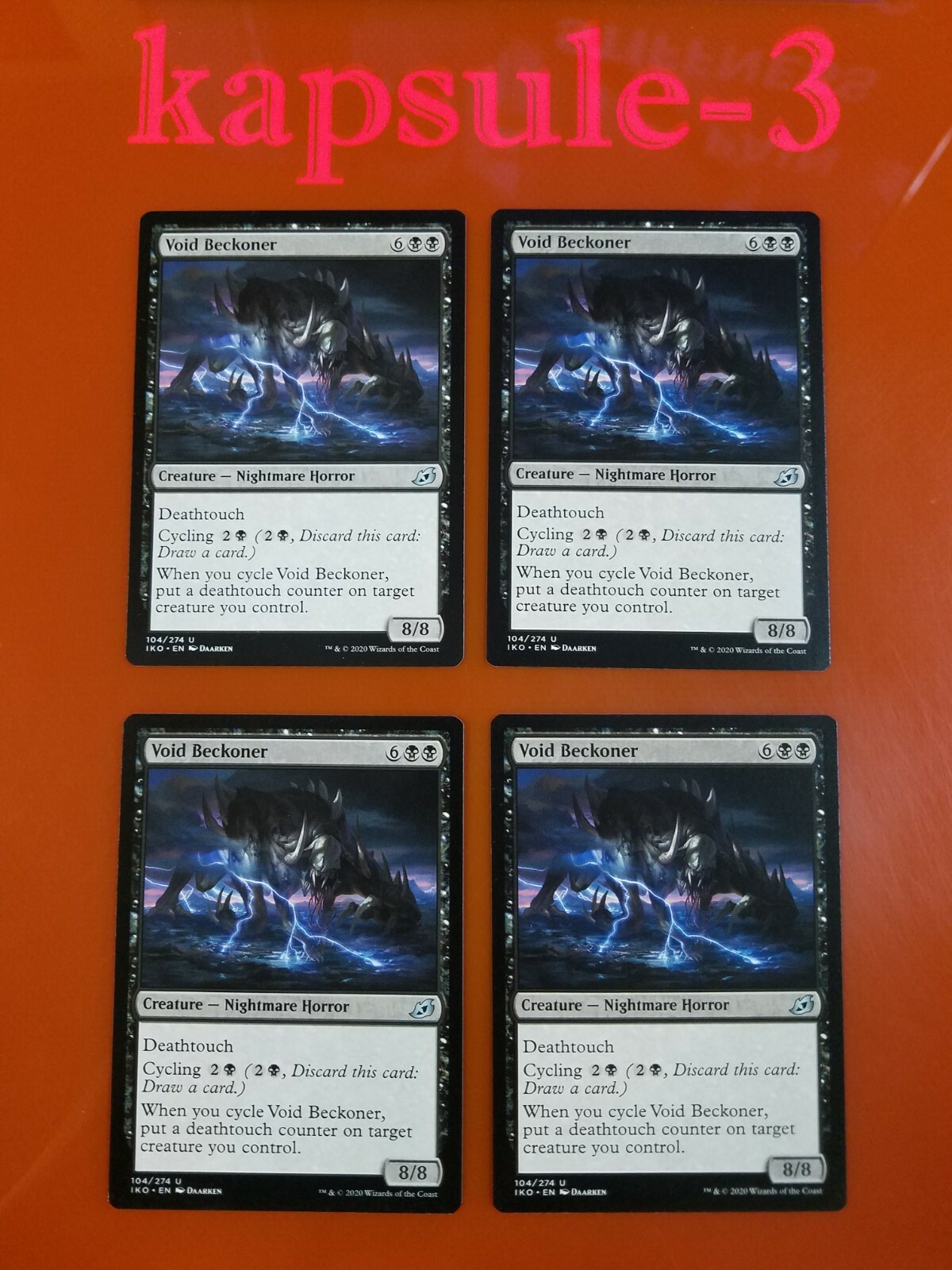 4x Void Beckoner | Ikoria Lair of Behemoths | MTG Magic Cards | eBay