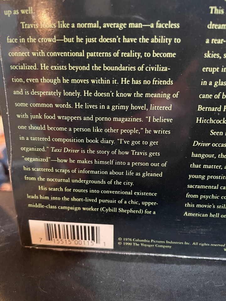 Taxi Driver Criterion Collection #109A Laserdisc 1990 Robert De Niro Sealed/NEW! | eBay