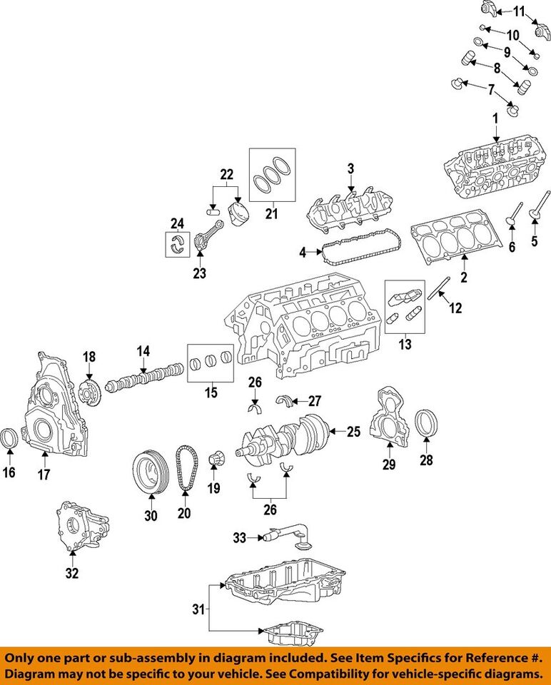 GM OEM 14-24 Camaro Engine Engine Parts-Valve Cover Gasket 12619787 | eBay