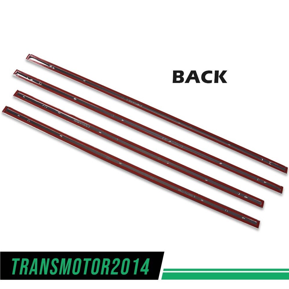 Fit For 14-18 Silverado/Sierra Crew Cab Body Side Molding Trim 4PCS 1/ ...