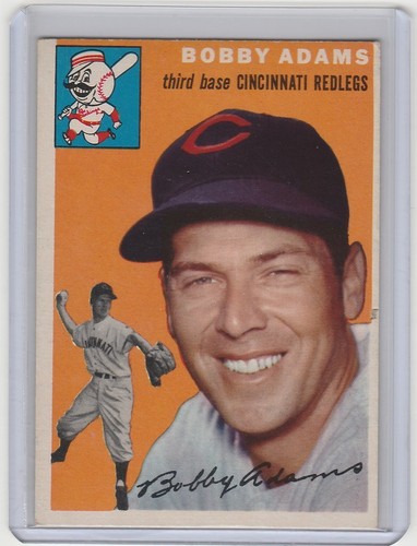 1954 Topps #123 Bobby Adams Cincinnati Reds EXMT | eBay