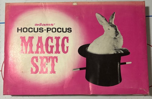 Vintage 1962 Adam's Hocus-Pocus Magic Set Magician Toys OPEN Box Complete | eBay