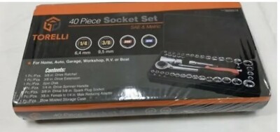 40 Piece Torelli Socket Set | eBay