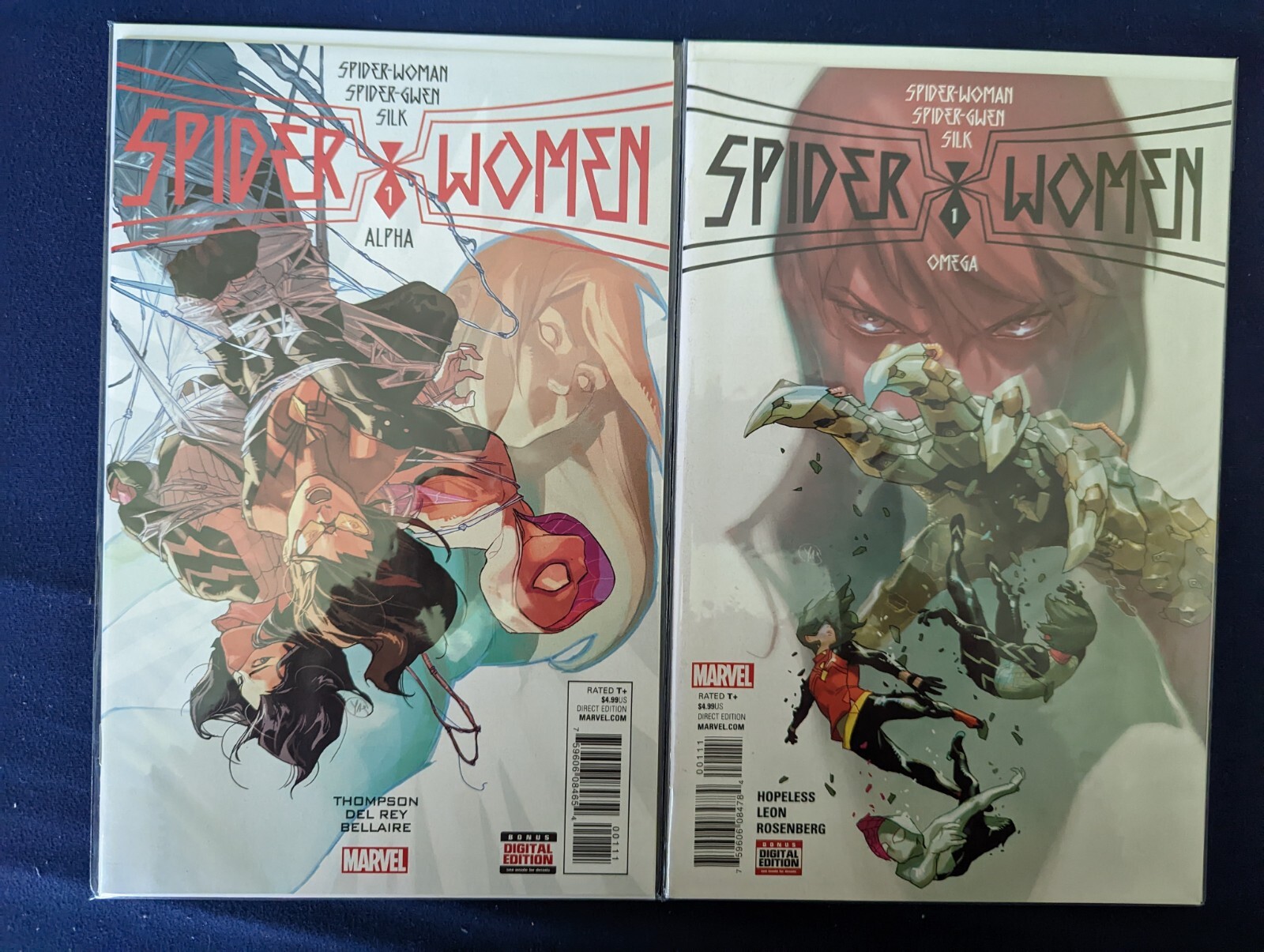 Spider-Women Alpha & Omega Spider-Woman, Silk, Spider-Gwen Marvel ...