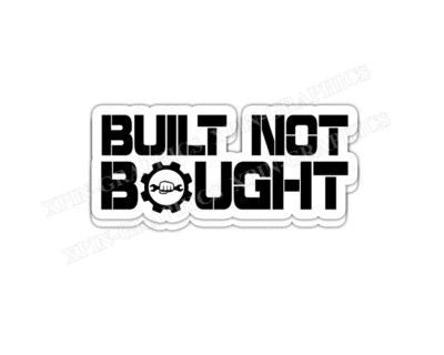 Built Not Bought Decal Sticker jdm evo usdm rally euro drift muscle (2 ...