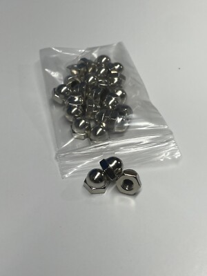 25 # 10-32 Nickel Plated Steel Cap Nuts | eBay