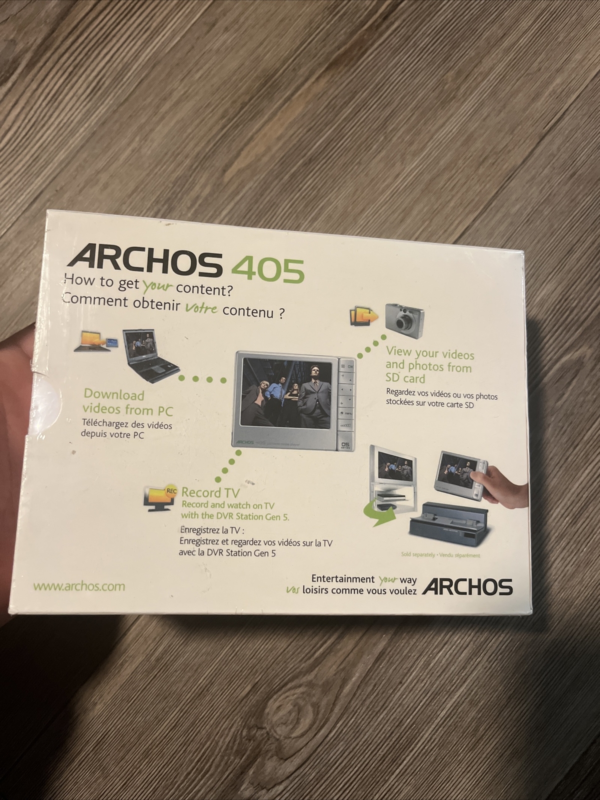 Archos 405 Portable Media Player - 2GB - 3.5-inch Screen for sale ...