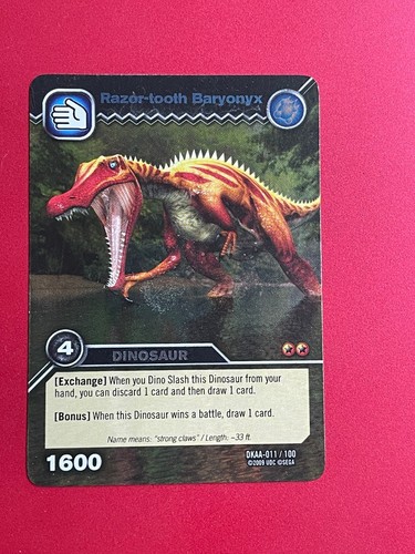 2009 Dinosaur King Foil Card Razor-Tooth Baryonyx DKAA-011/100 /D66 | eBay
