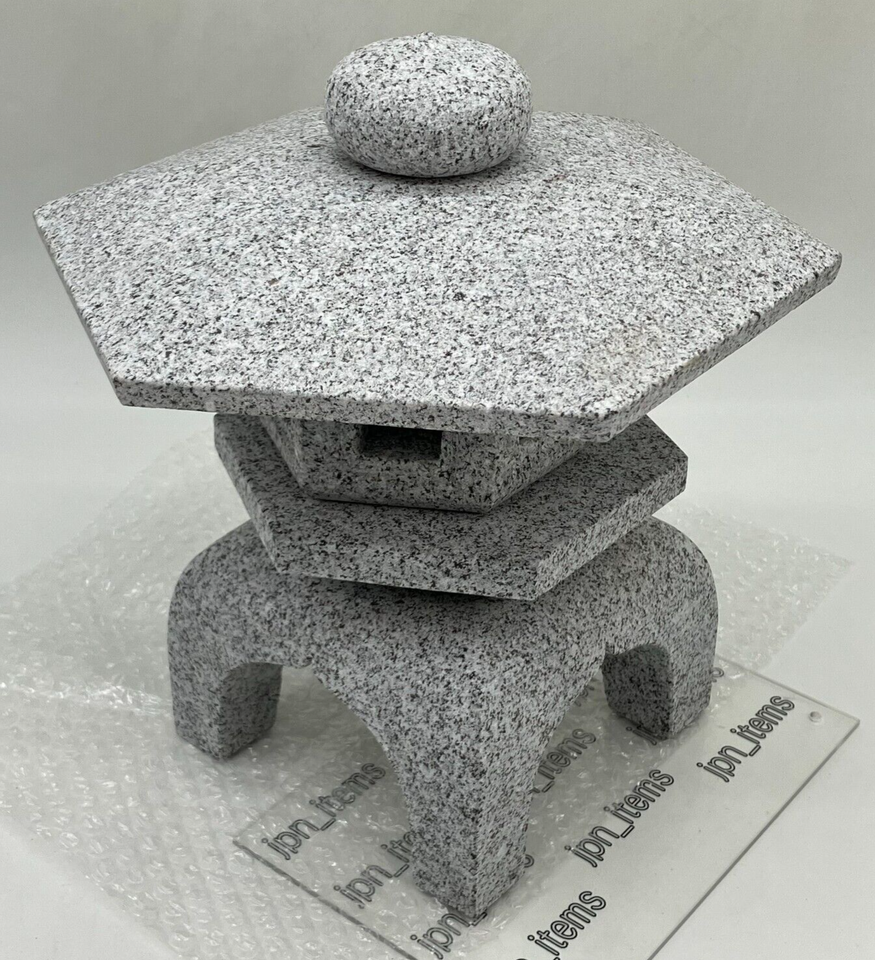 Stone Lantern Yukimi Tourou Small Granite Japanese Garden Ornament ...
