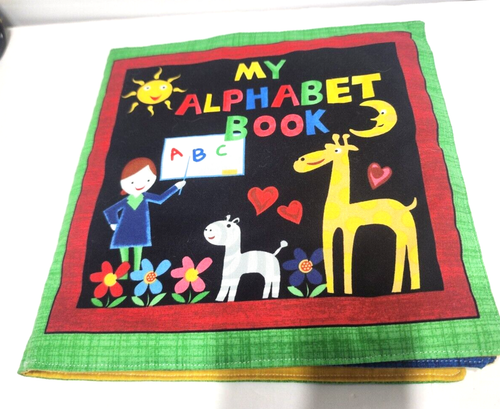 HAND SEWN ALPHABET CLOTH BOOK FOR CHILDREN LEARNING THEIR LETTERS | eBay