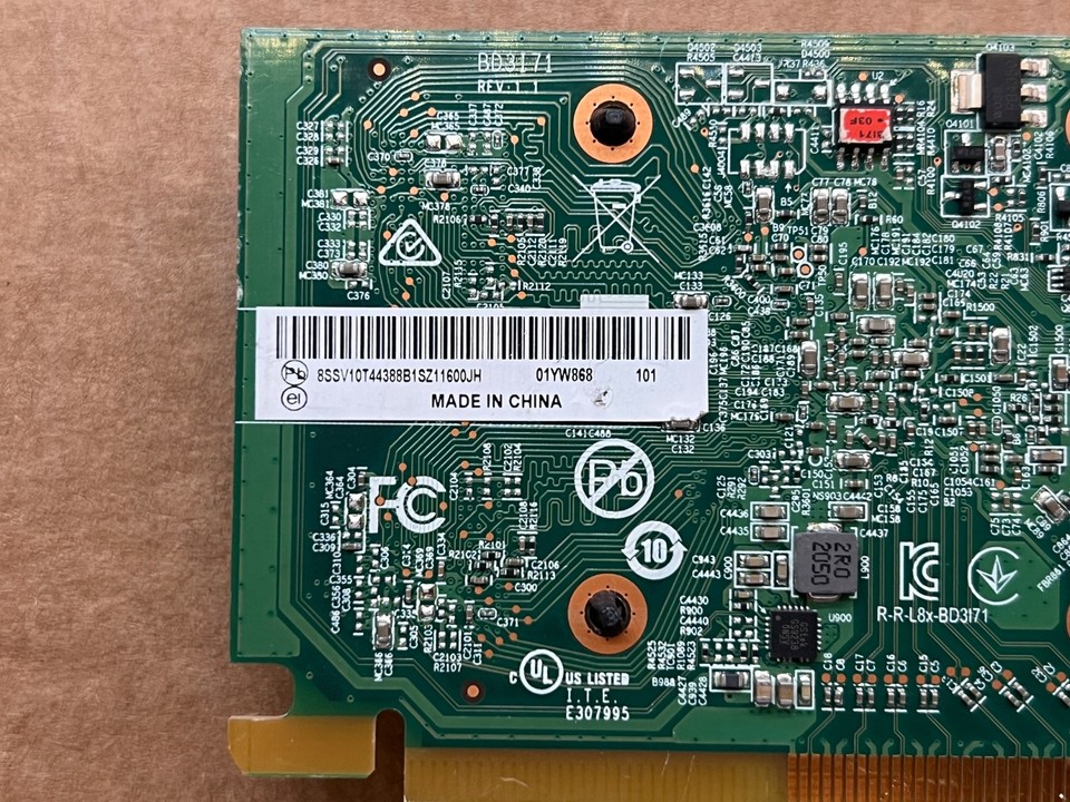 LOT OF 2 Lenovo AMD RADEON 520 R520 2GB DDR5 GPU 01YW868 Low Profile ...