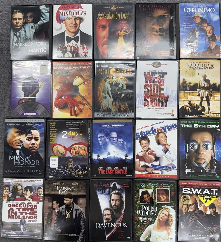 81 Movie DVD Lot Mixed Genres Action Comedy Drama Thriller Horror ...
