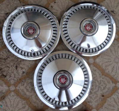 Vintage 1974-1977 Mercury Cougar 14'' Inch Hubcaps Set Of 3 | eBay