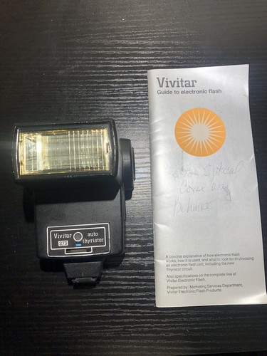VIVITAR Electronic Auto Thyristor 273 Camera Flash Instructions Tilt ...