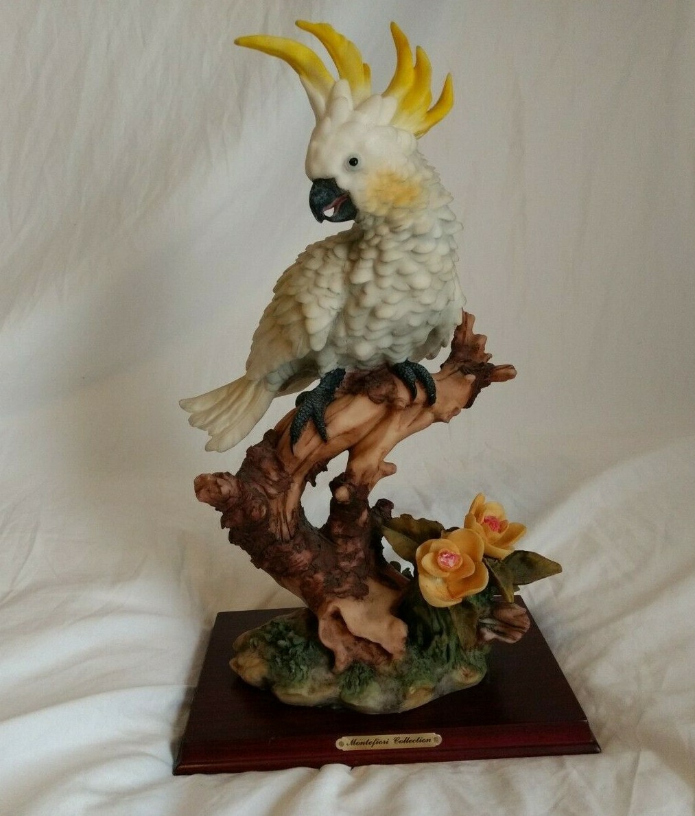 Montefiori Collection Cockatoo Bird Sculpture Rare | eBay