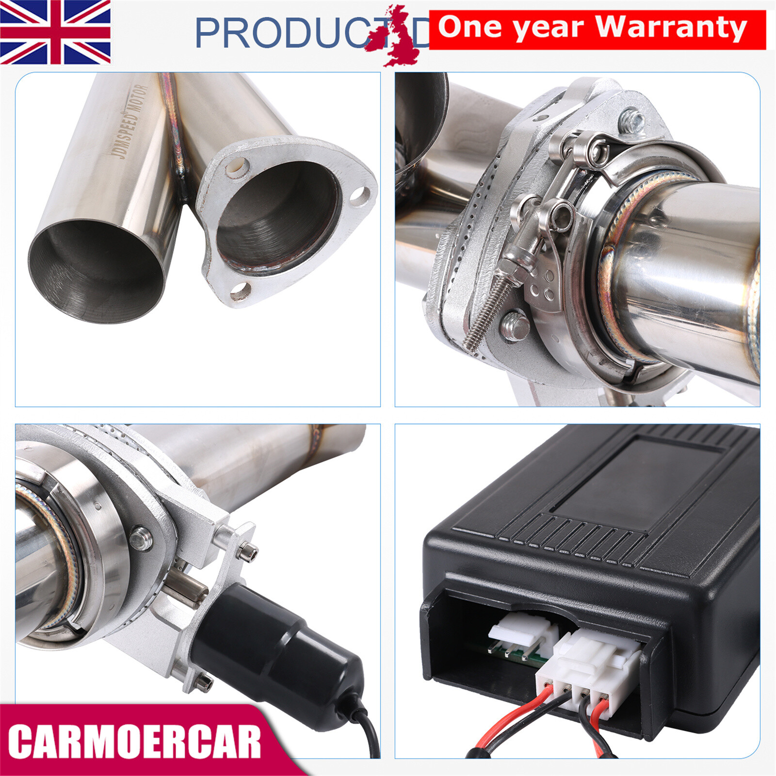 Electric Exhaust Valve System Dump Muffler 3" Inch 76mm & Wireless ...