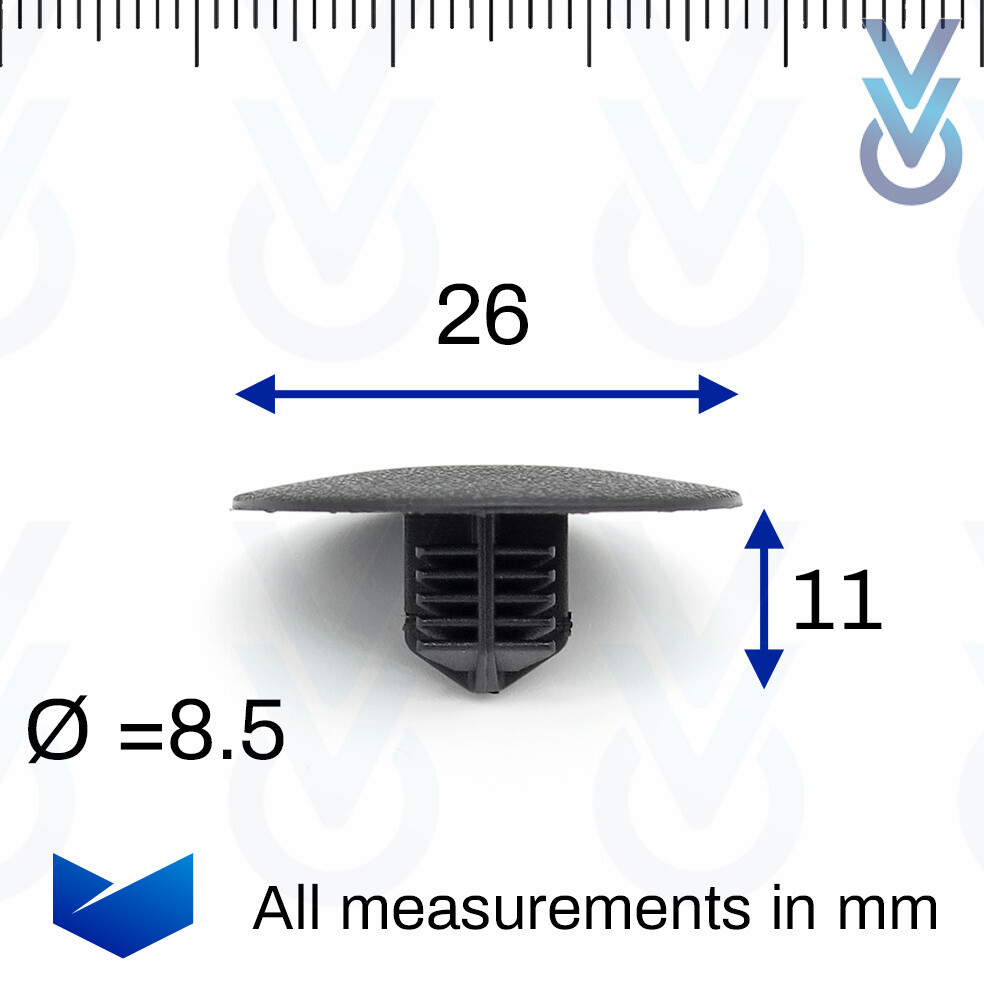 8x genuine Mitsubishi Bonnet Insulation & Soundproofing Clips for asx ...