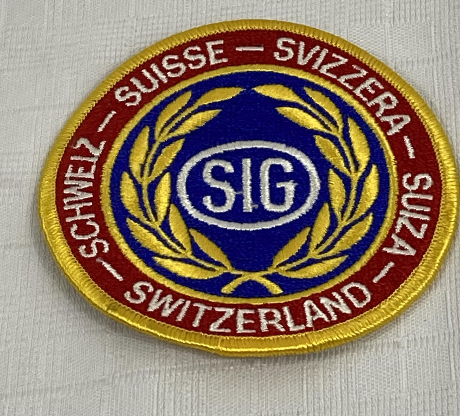 SIG Swiss Sew On Patch - 4", ca 1980, Vintage | eBay