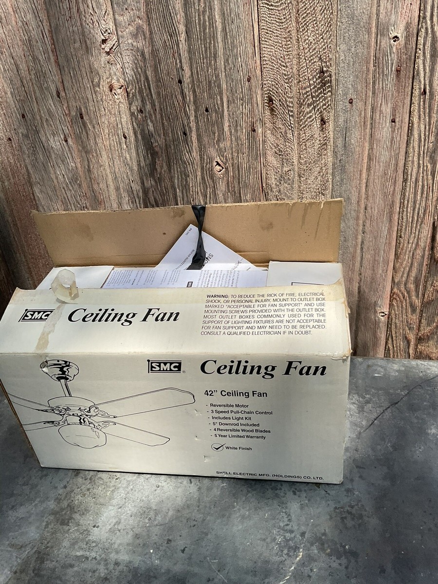 Smc Ceiling Fan Flush Mount NEW Vintage 52" SMC The Emperor Flush