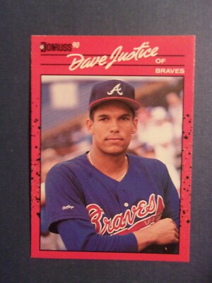 David Justice - (1989) Donruss '90 Baseball Card #704 - Rookie Card | eBay