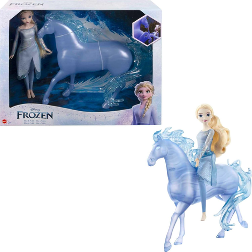 Disney Frozen Toys, Elsa Fashion Doll & Horse-Shaped Water Nokk Figure ...
