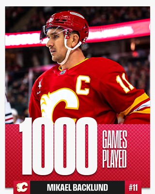 Mikael Backlund 1000 Career Games Collage Calgary Flames 8x10 NHL ...