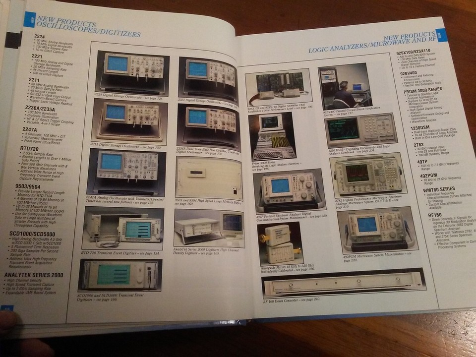 Tektronix Products Catalogs 1990 1991 1992 1993 1994 1995 1996 1997 ...