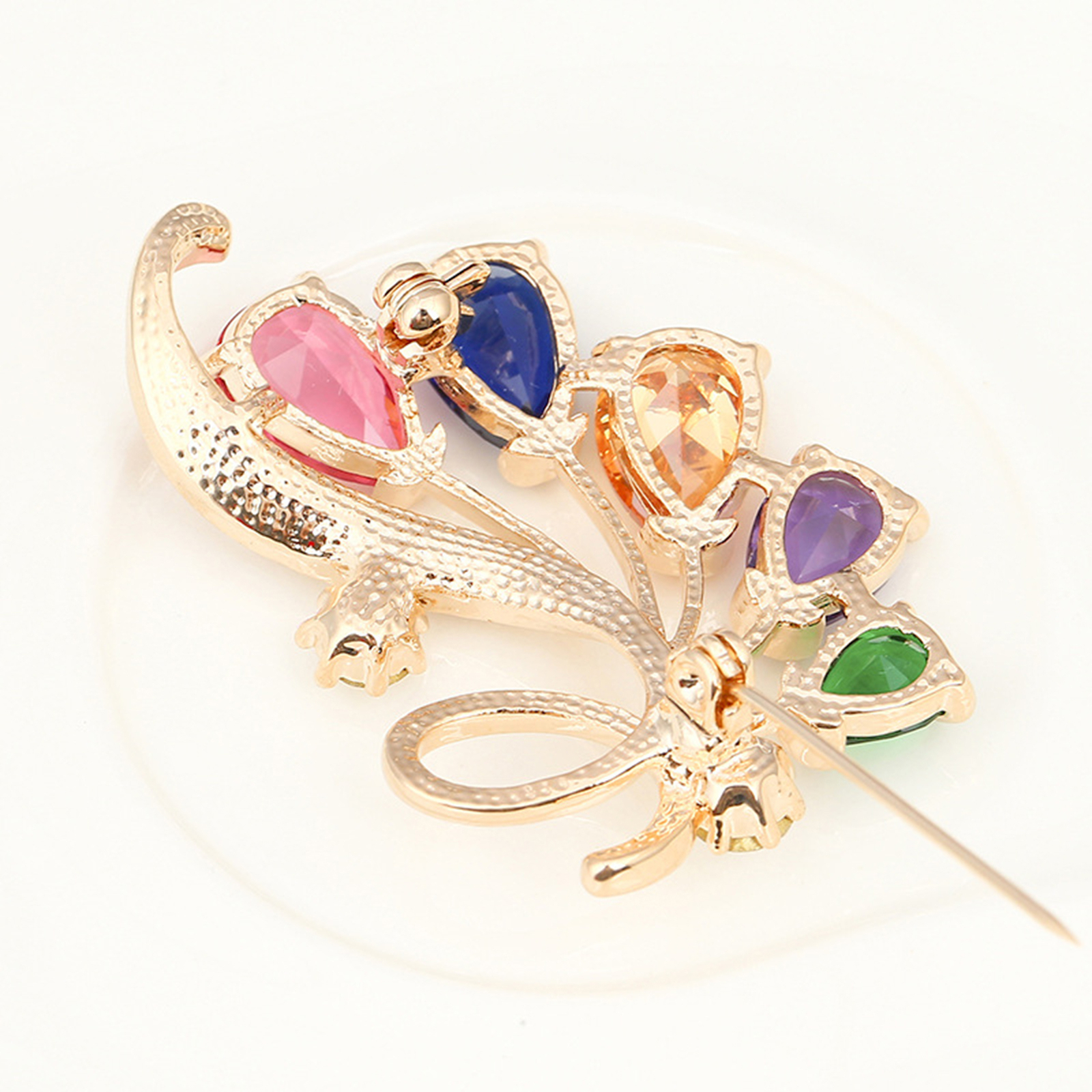 Wedding Lapel Pin Prom Lapel Pin Rhinestone Brooch for Women Retro ...