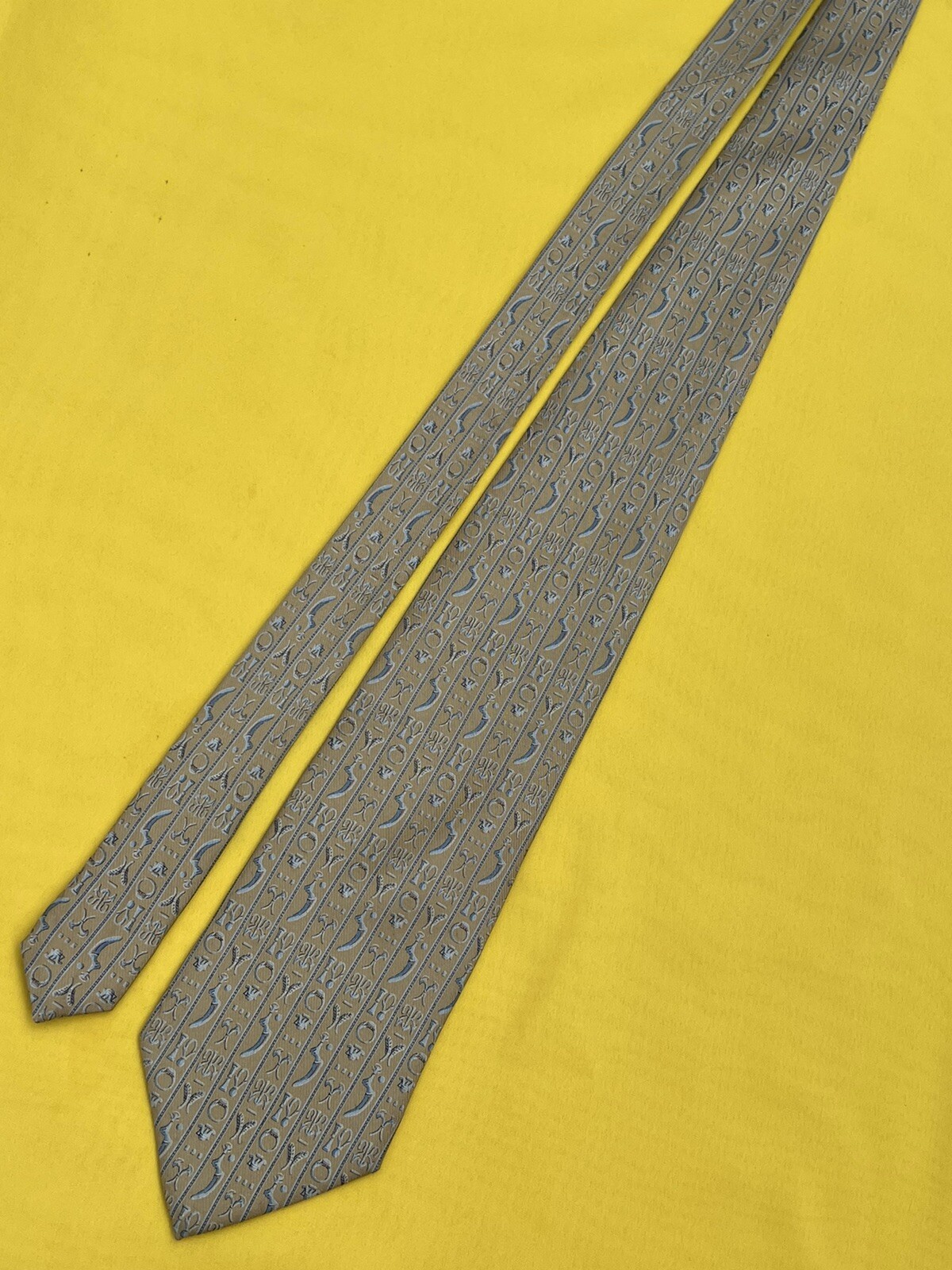 Authentic BYZAN Egypt Font Striped Design On Light Br… - Gem