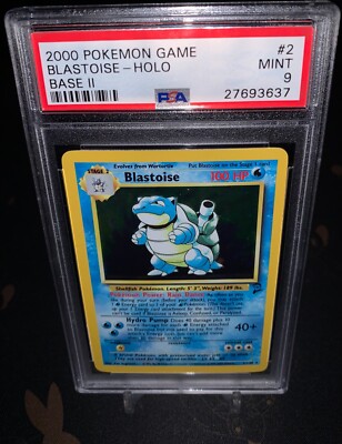 🔵 2000 WOTC Pokemon Base Set 2 Blastoise Holo #2 PSA 9 MINT! 🔵 | eBay