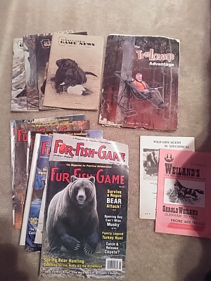 16 Hunting Fishing And Trapping Magazines Brochures Catalogs | eBay