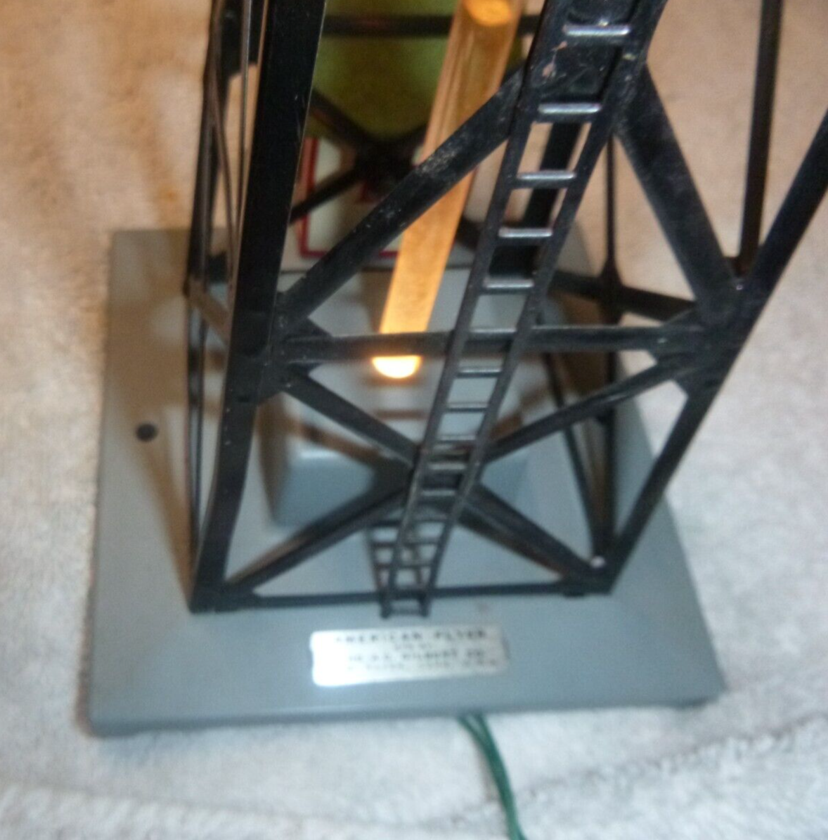 American Flyer 772 Oper Bubble Up Checkerboard Water Tower partial OB ...
