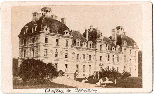 Cdv Château de Chevery.Photo originale Albuminée.Photographe Mieusement ...